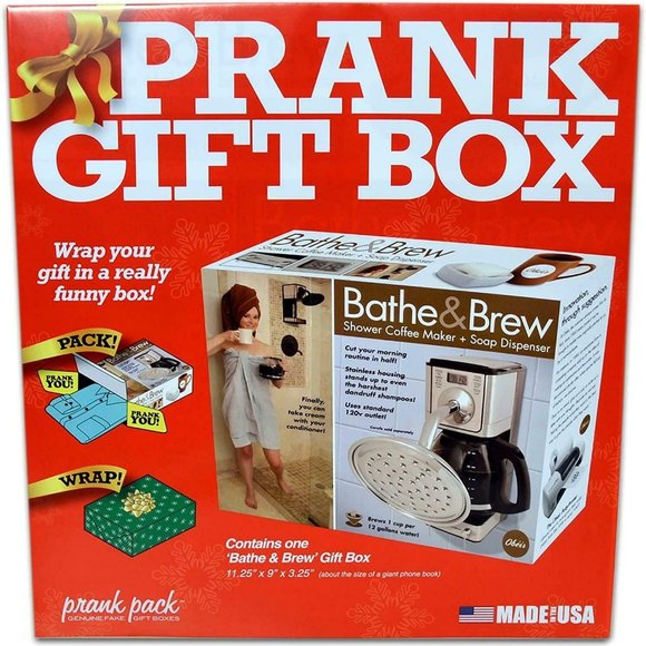 PRANK O | Party Supplies | The Bathe Brew Shower Coffee Maker Gift ...